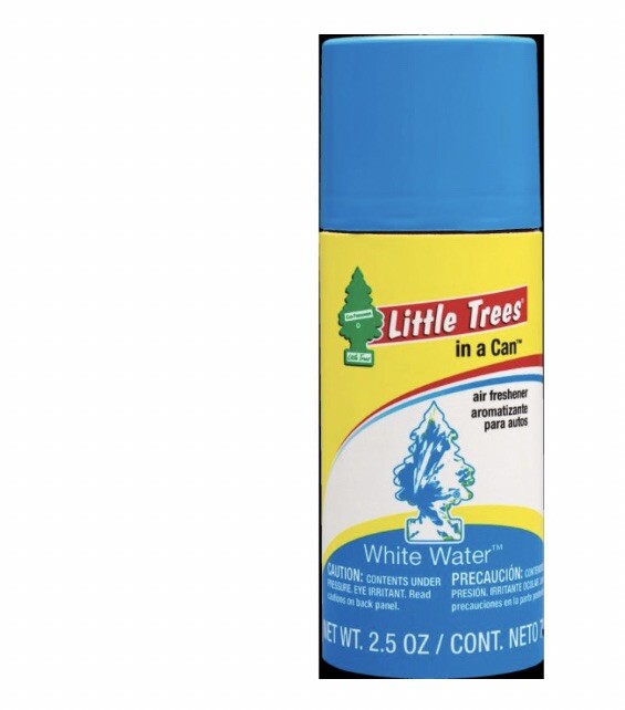 12 Little Tree CAN Car Air Freshener 2.5 oz Aerosol Spray White Water ...