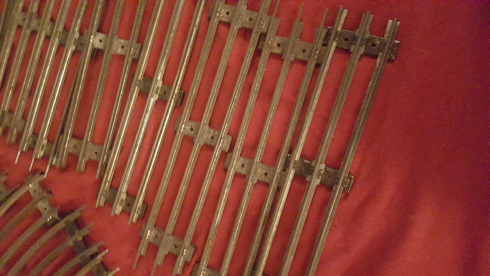 VINTAGE METAL MARX 027 SCALE 3 RAIL TRAIN CURVES(20) STRAIGHT(19) TRACK ...