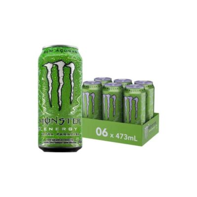 Lot of 6 Juice Monster Energy Drink Ultra Paradise Flavour 473ml Brazil ...