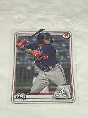 2020 Bowman Paper Christian Pache Atlanta Braves Bp-5 Prospect | eBay