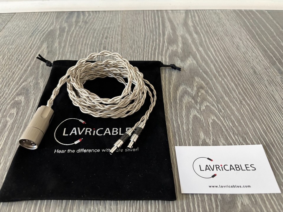 Lavricables Grand Silver Sennheiser HD800 HD800s HD820 XLR Cable New | eBay