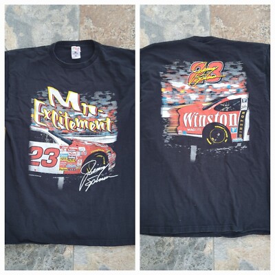 1999 Vtg Jimmy Spencer #23 Mr. Excitement Black Short Sleeve T-Shirt ...