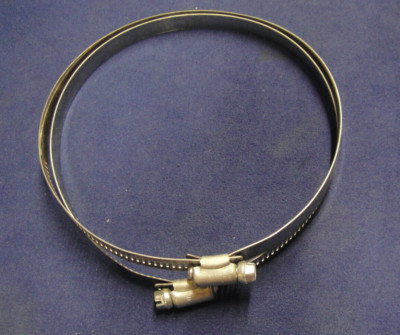 2 x LARGE 125mm - 150mm Stainless Steel / Zinc Plated Hose Clips Pipe ...