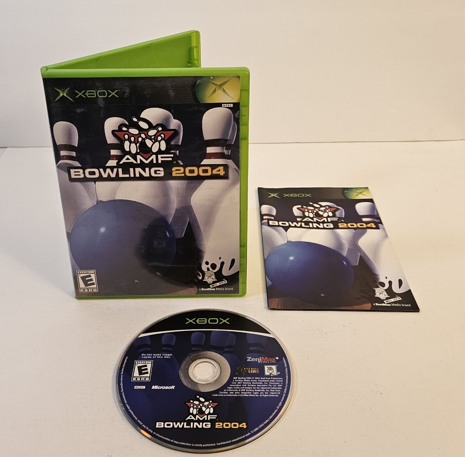 AMF Bowling 2004 (Microsoft Xbox, 2004) CiB Complete In Case With ...