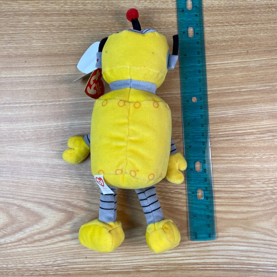 TY Beanie Babies PLEX ROBOT WITH TAG! Yo Gabba Gabba Yellow Plush Doll ...