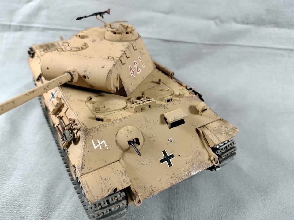 Built 1/35 WW2 German Panther Sd.kfz171 #421 Regiment #6 | eBay