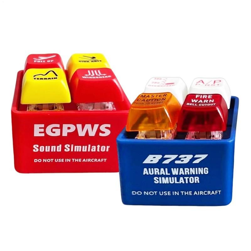 Airplane Alert Keychain Safety Backpack Pendant Warning Sound Simulator ...