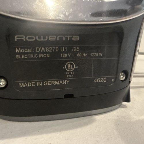 Rowenta Pro Master Xcel Steam Iron Stainless Steel Black German Made ...