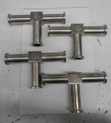 Topline ¾” T316L SS Sanitary Tee HT 62701, 4 3/4" W x 2 7/8" T x 1" D ...