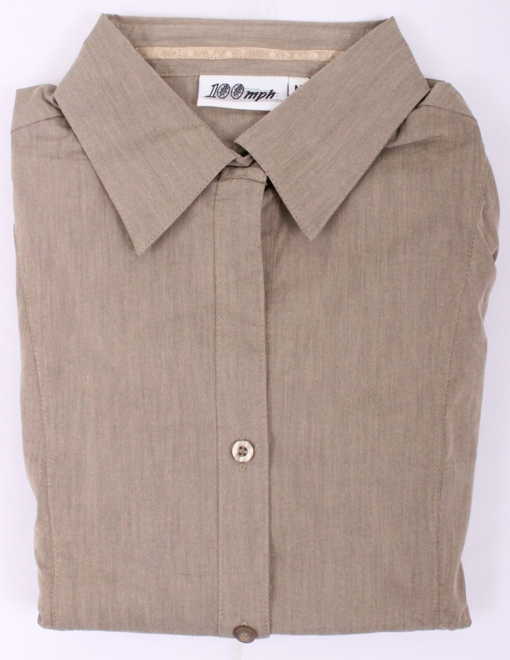 100 MPH WOMEN LIGHT GREEN SHIRT BLOUSE PLEATED EMBROIDERED COTTON ...