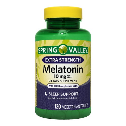 Spring Valley Extra Strength Melatonin Tablets Dietary Supplement, 10 ...