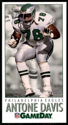 1992 GameDay Antone Davis Philadelphia Eagles #62 NFL Football Oversize ...