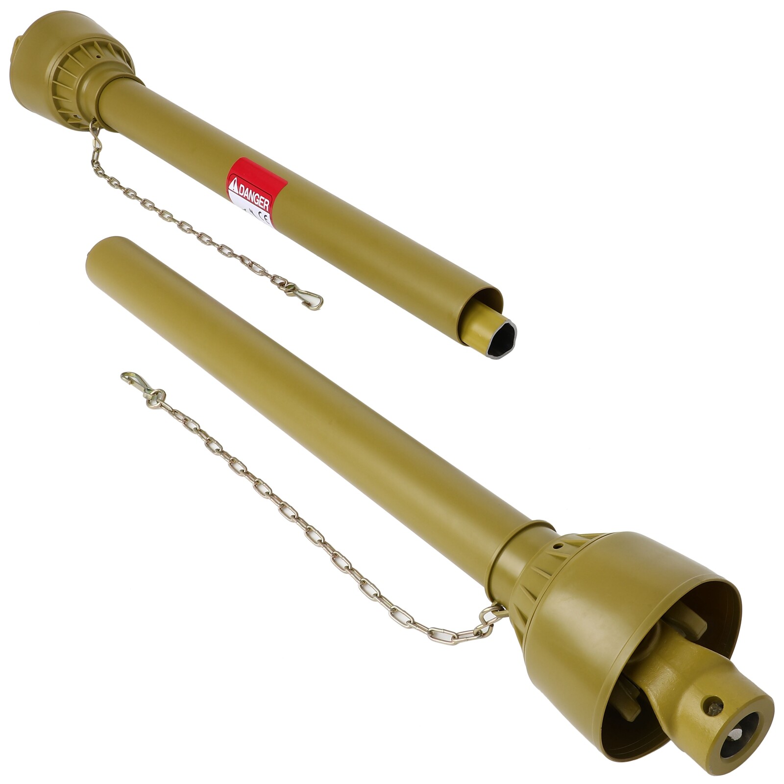 PTO Drive Shaft w/Security Chain Fit For Brush Hog Finish Mower Rotary ...