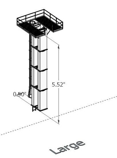 HO Scale Bucket Conveyor Kit Expandable for Grain Elevator Structures 1 ...