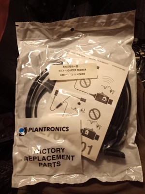 Plantronics 27019-03 In-Line Y Adapter Trainer Cable For H Series and P ...