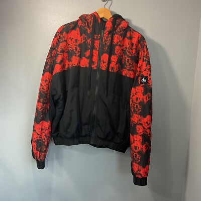 Alo yoga ROSES FREERIDER JACKET Cherry And Black Color Small | eBay