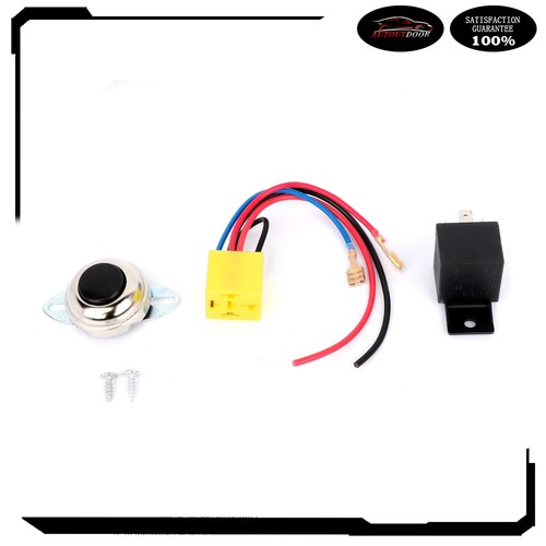 4-PIN 30A 12V Horn Relay & Plug & Momentary Horn Switch Air Horn Wiring ...