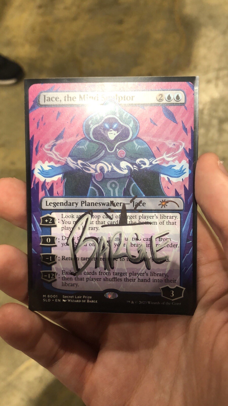 Signed Jace the Mind Sculptor Pro Tour Promo Wizard of Barge Secret ...