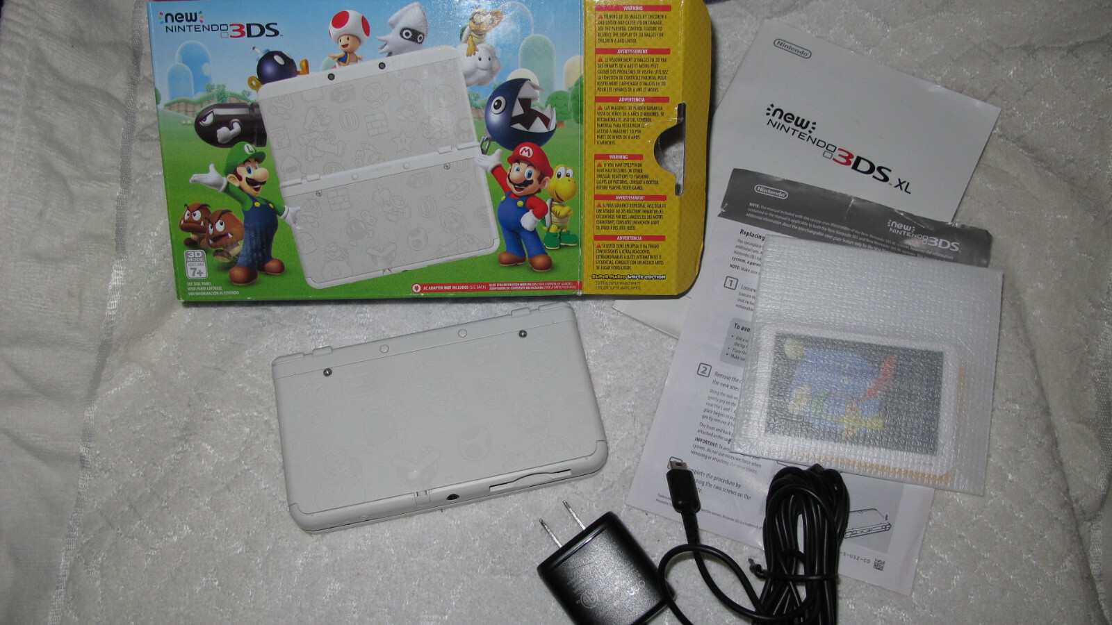 Nintendo New 3DS Super Mario Edition Handheld System - White for sale ...