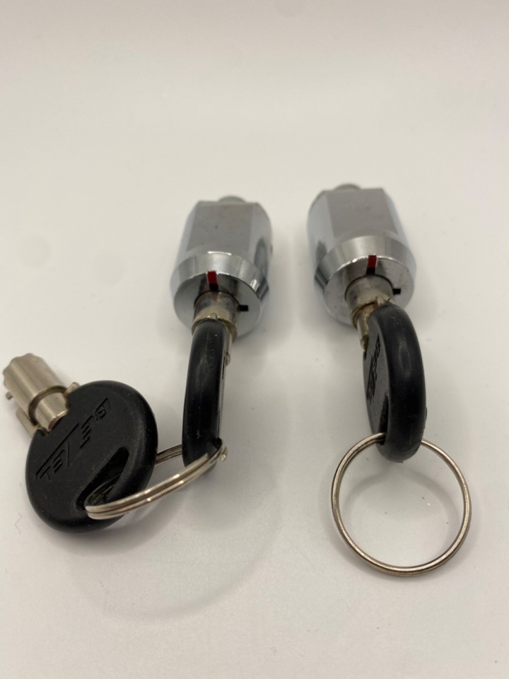 Set of 2 Chateau Red Line Overlock Cylinder Anti Cut Solid Brass Self ...