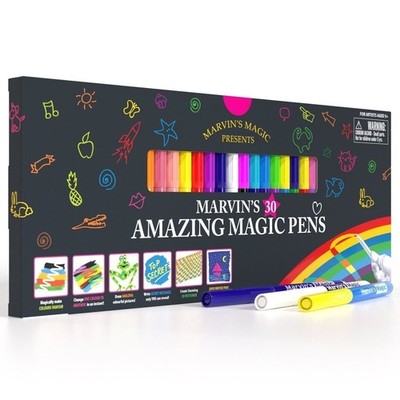 Marvin's Magic - 30 Amazing Magic Pens | Coloured Pens | Art Supplies ...
