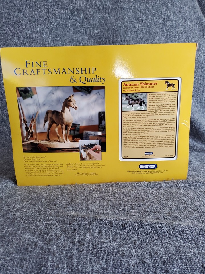 Breyer Autumn Shimmer Horse Model #1267 Wixom STILL IN BOX - MINT ...