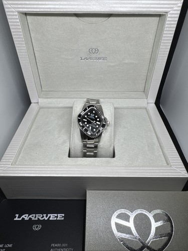 LARVEE Automatic Stainless Steel Silver Precious Steel Black PEA00001 ...