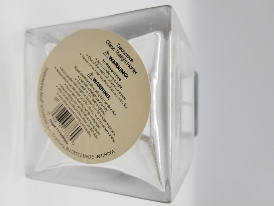 Alco Decorative Glass Tealight Holder NEW, Great for Crafts | eBay