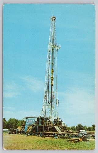 Jonesville Michigan, Hillsdale County Oil Well Drilling Rig, Vintage ...