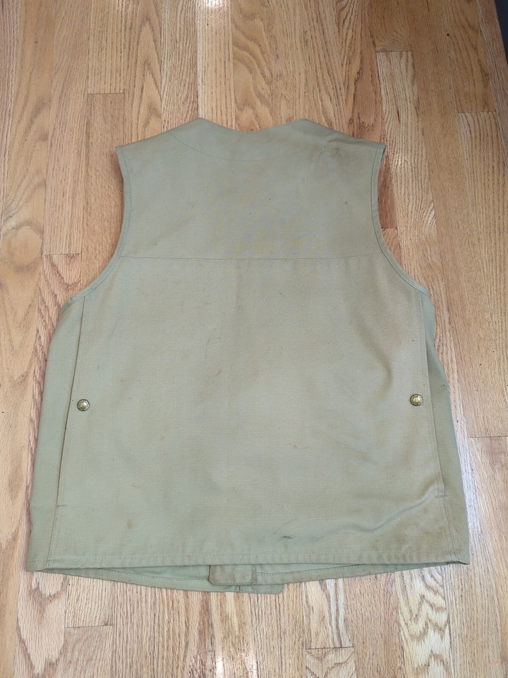 Vintage 1950s Filson Canvas Hunting Fishing Utility Vest 1960s Union ...