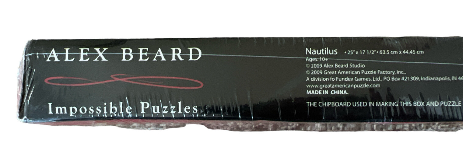 2009 Alex Beard Artist Impossible Jigsaw Puzzles “Nautilus” 504pcs ...
