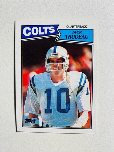 1987 TOPPS #373 JACK TRUDEAU NM-MT NFL FOOTBALL CARD | eBay