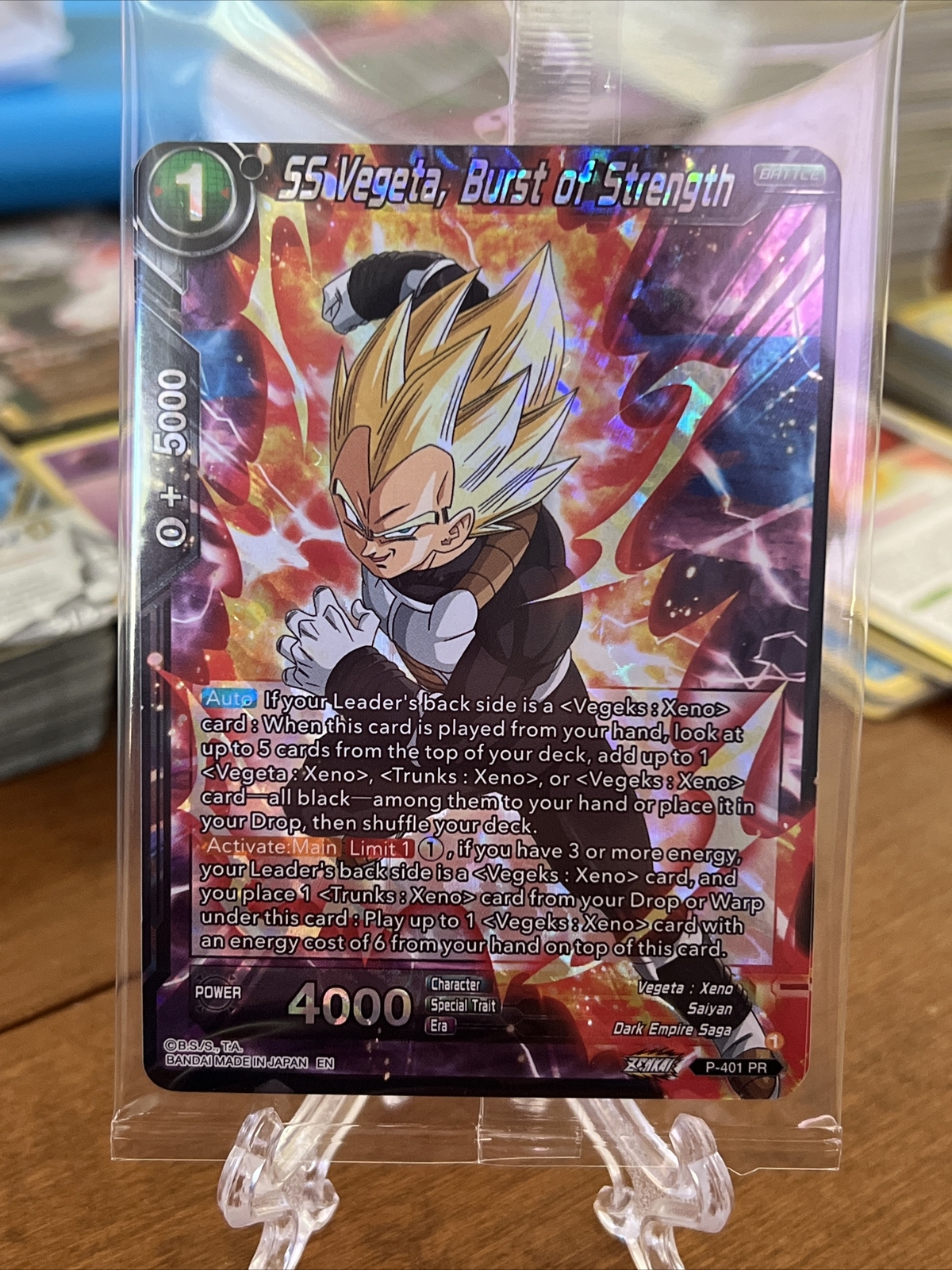 SS Vegeta Burst Of Strength (P-401 PR) - SEALED | eBay