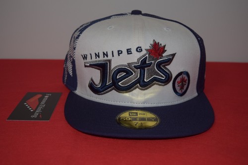NHL New Era Winnipeg Jets Vintage Hockey Fitted hat RARE Canada older ...