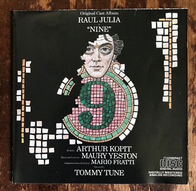 Nine Broadway Original Cast Raul Julia Tommy Tune Maury Yeston Arthur ...