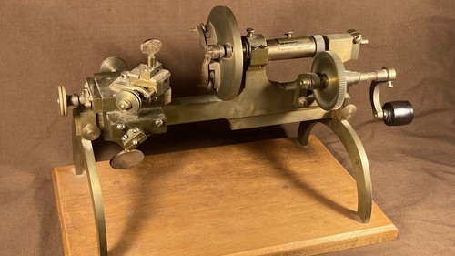 Rare Antique Jewelers Watchmakers Brass Lathe Precision Lathe ...