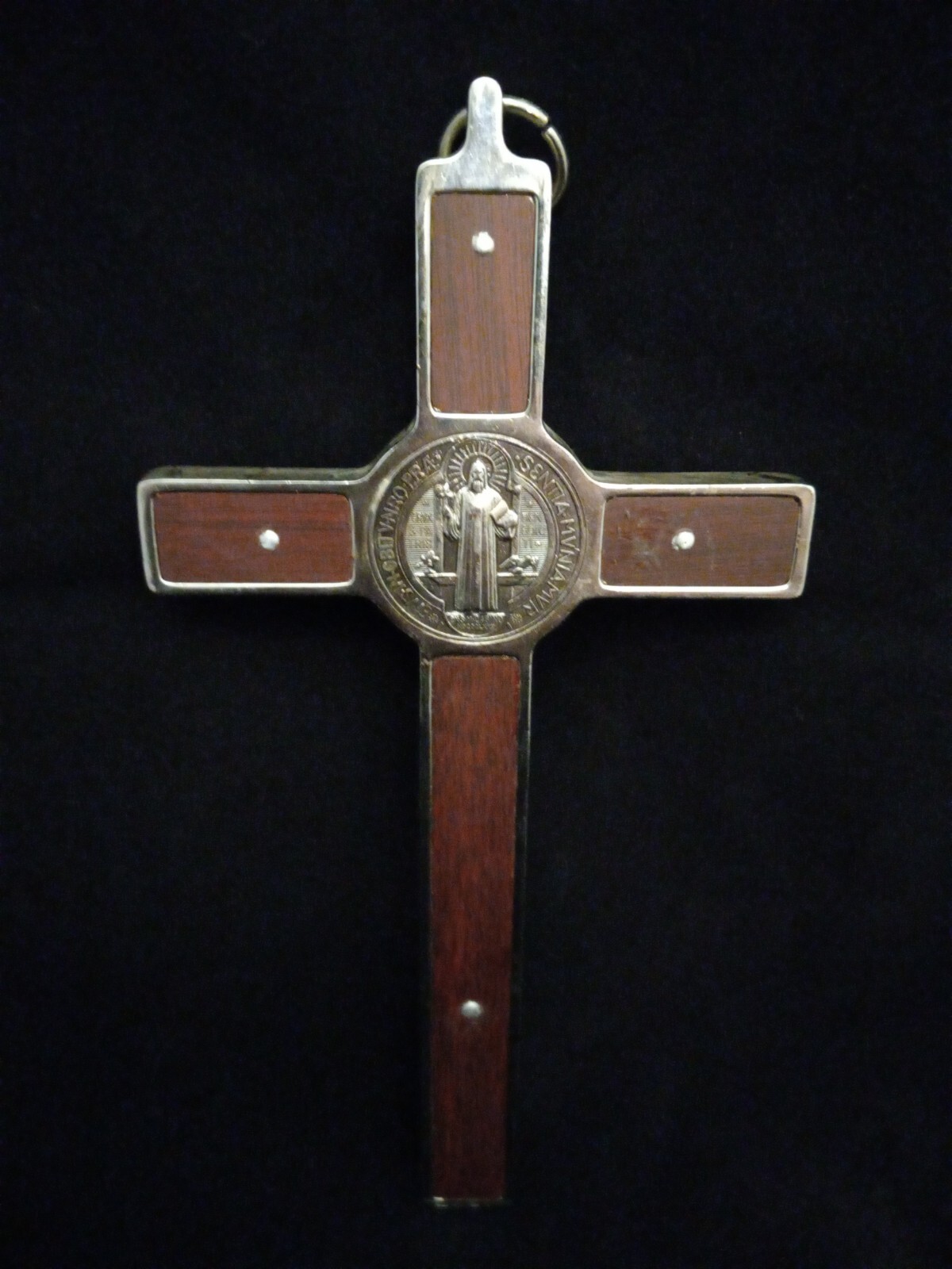 Vintage Crucifix Wall Hanging Cross 7.5” CSSM NDSMD Metal Silvertone ...