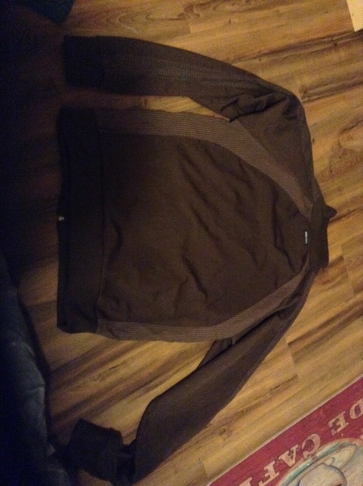 AMBIGUOUS Track Jacket Dark Brown 100% Polyester, Sz M | eBay