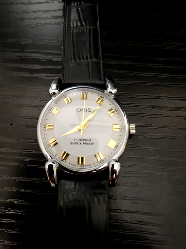 ⭐RARE Pristine Condition OrÍs AM044 Vintage Swiss Hand Wind Men's Watch ...