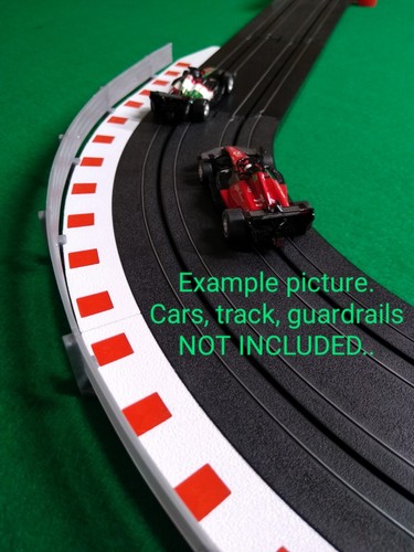 Racing Borders for AFX H.O. Track! 18" outer radius 1/2 turn 10-pc kit ...