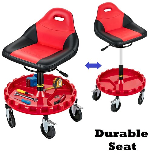 Mechanics Creeper Seat Roller Work Stool Tray Garage Auto Shop ...