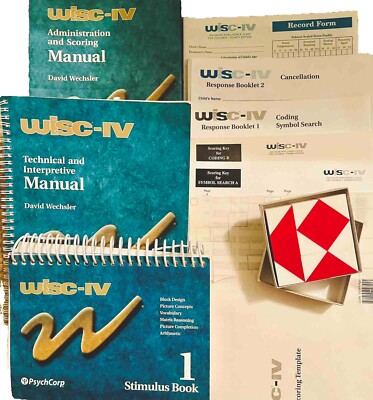 ⭐️ Wechsler Intelligence Scale for Children COMPLETE IQ TEST KIT, WISC ...