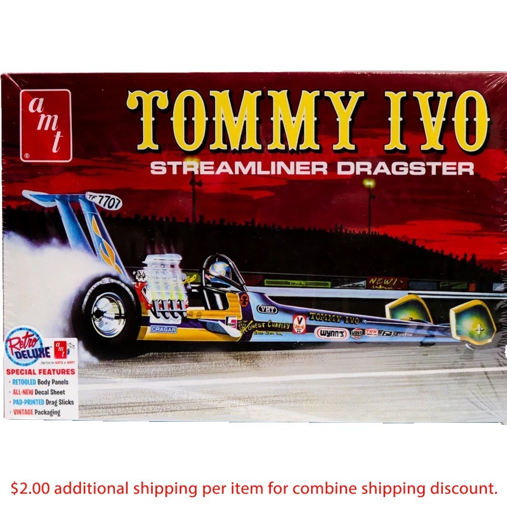 AMT Tommy Ivo Streamliner Dragster 1:25 Scale Model Car Kit | eBay