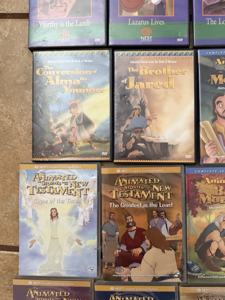 Lot of 25 Nest Animated Stories From The Bible & New Testament ...