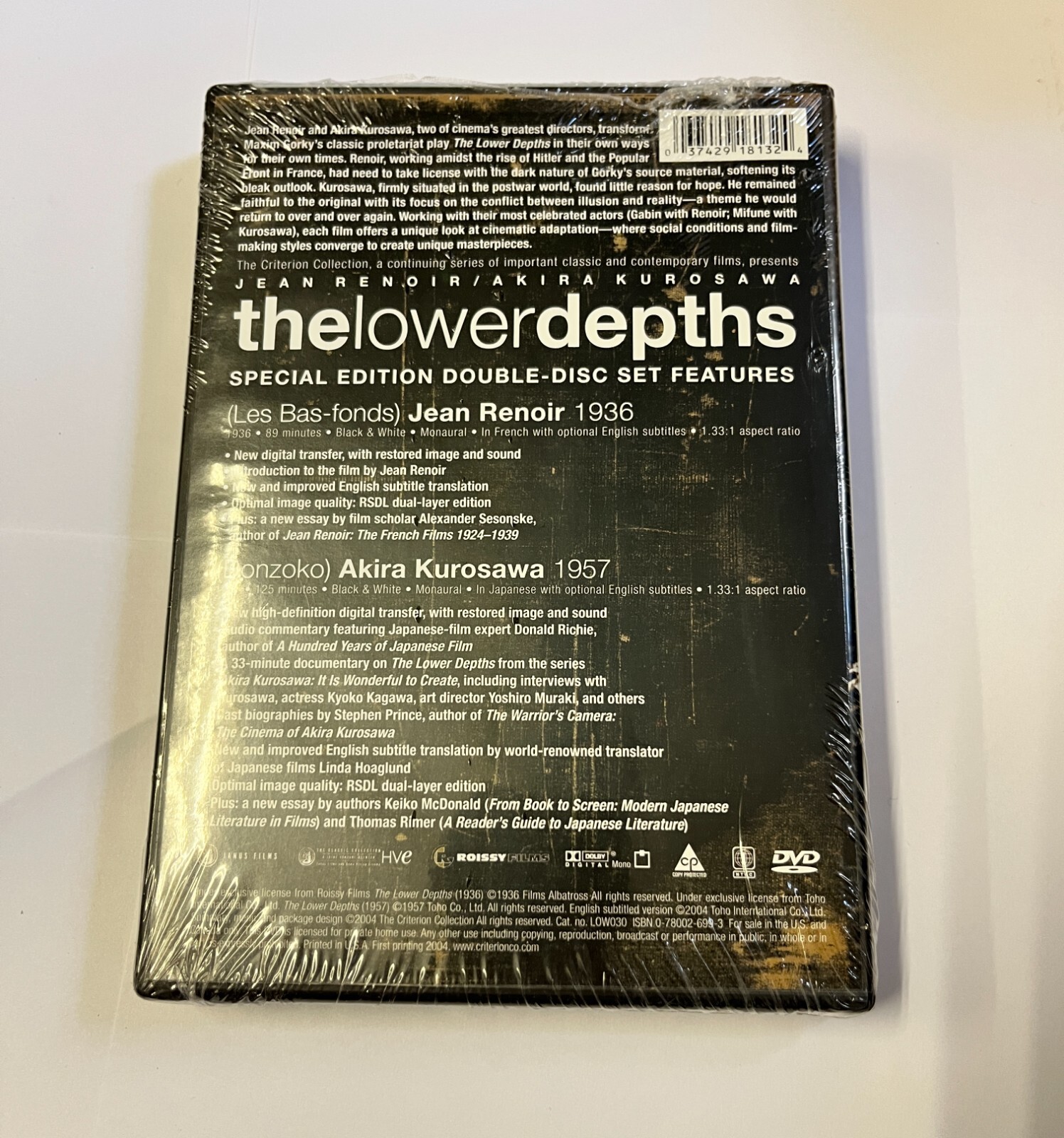 Criterion Collection: Lower Depths [1957] [Subtitled] [B&W] [2 Pack ...