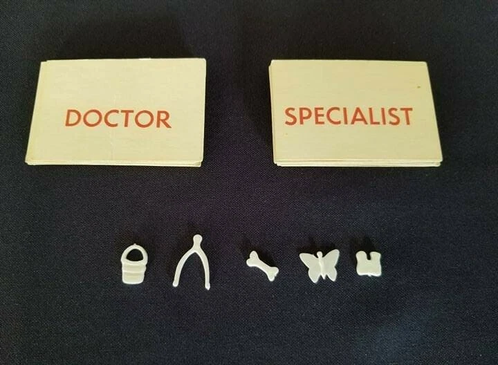 Operation Game Board Pieces