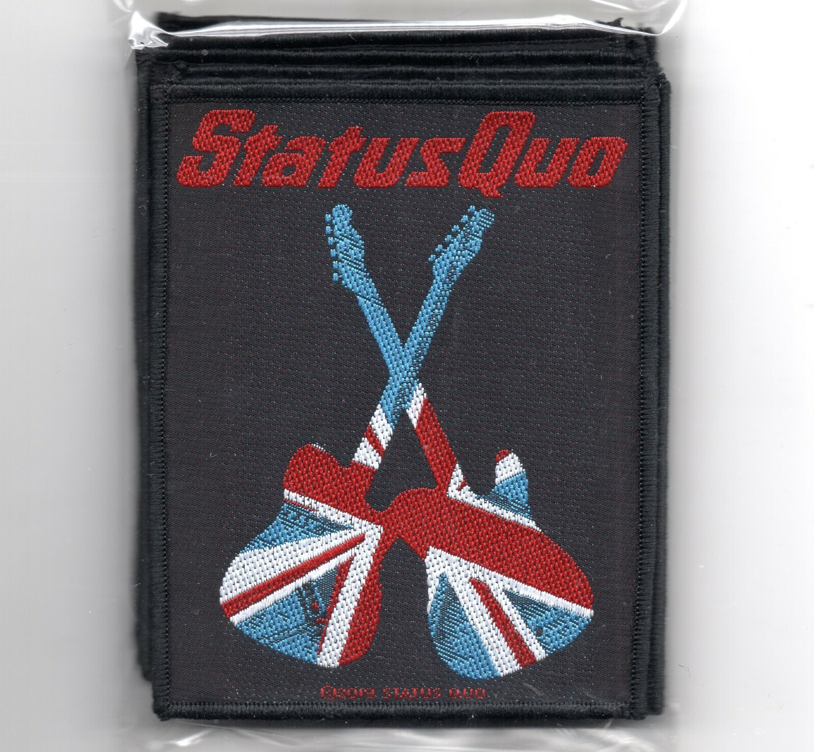 Status Quo Patch Guitars British Flag | eBay UK