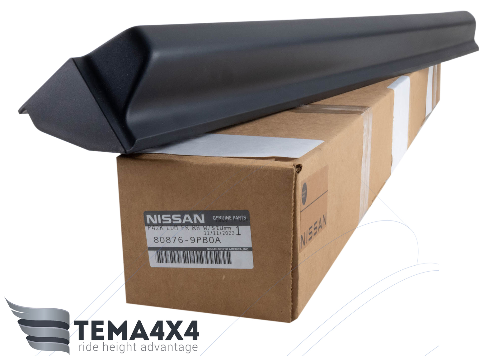 Genuine OEM RIGHT FRONT LOWER DOOR MOLDING for NISSAN PATHFINDER ...