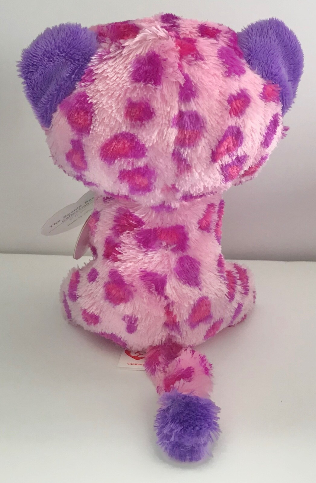 TY GLAMOUR LEOPARD /CAT 6" BEANIE BOOS-RETIRED, HTF, NEW W/ RED TAG*SO ...