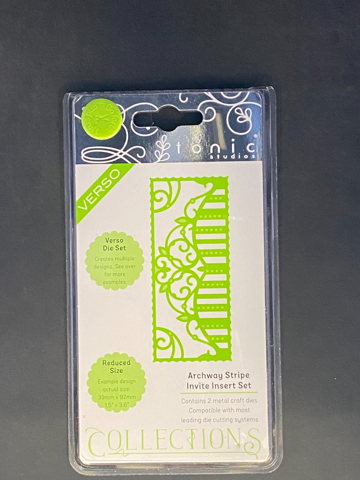 Tonic Verso Invite Insert Craft Dies Metal Cut Stencil Emboss Embossing ...